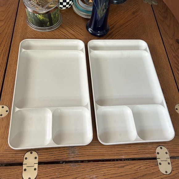 Tupperware | Dining | Vintage Tupperware Divided Serving Lunch Trays ...
